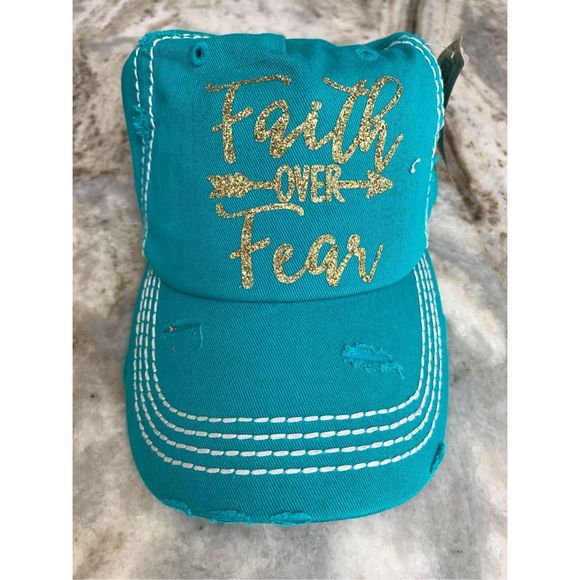 independent | Accessories | Baseball Cap Turquoise Faith Over Fear In ...